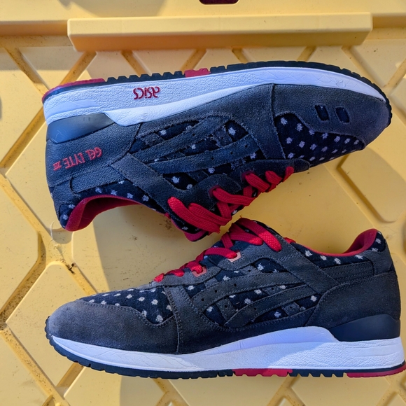 Asics | Shoes | Asics X Bait Gel Lyte 3 Nippon Red White Blue Sz 2us ...